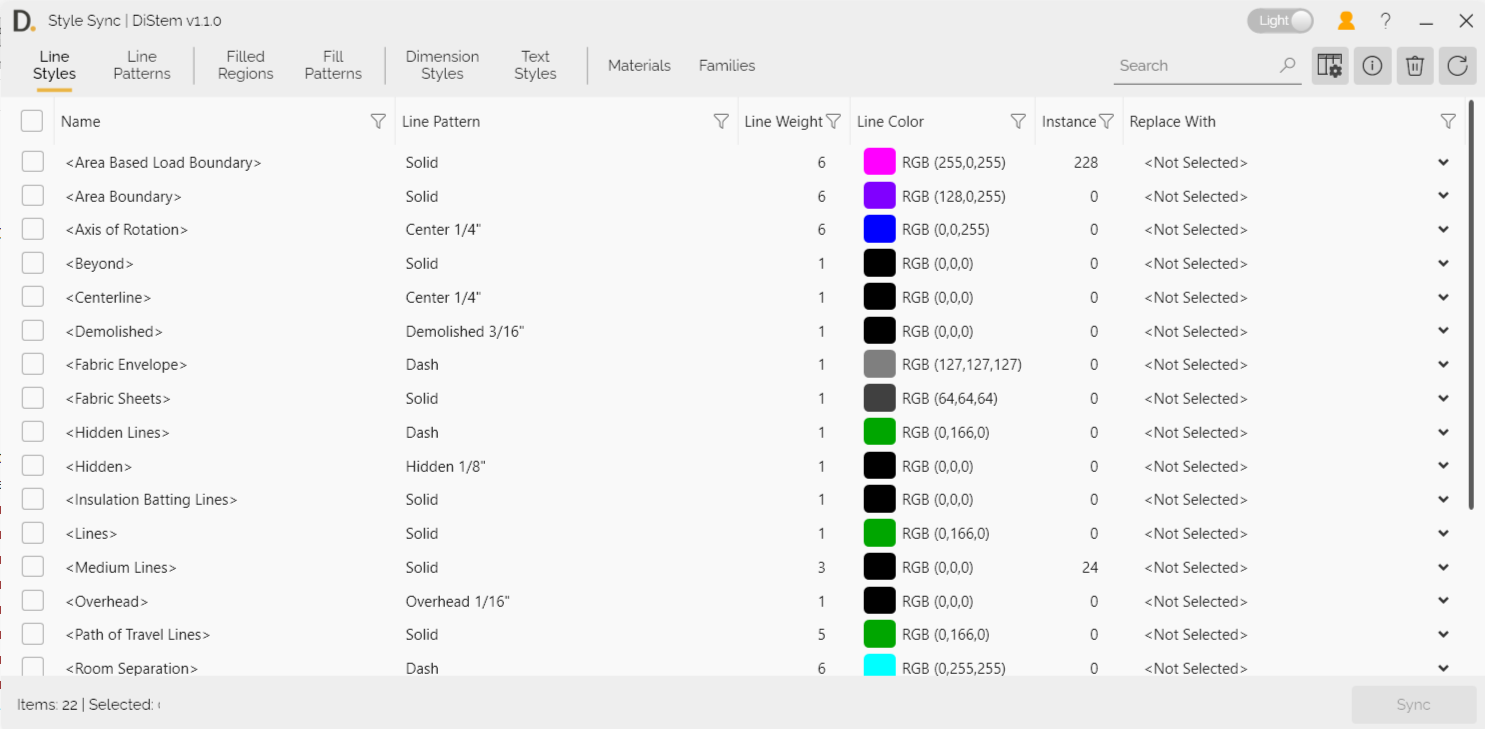Line Styles - DiRoots.DiStem.Releases